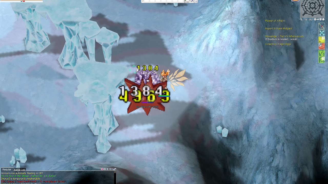 Ragnarok gameplay with a Sniper in Ice Cave - YouTube