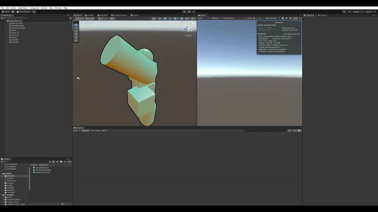 Gooch shader in Unity URP with edge detection - YouTube