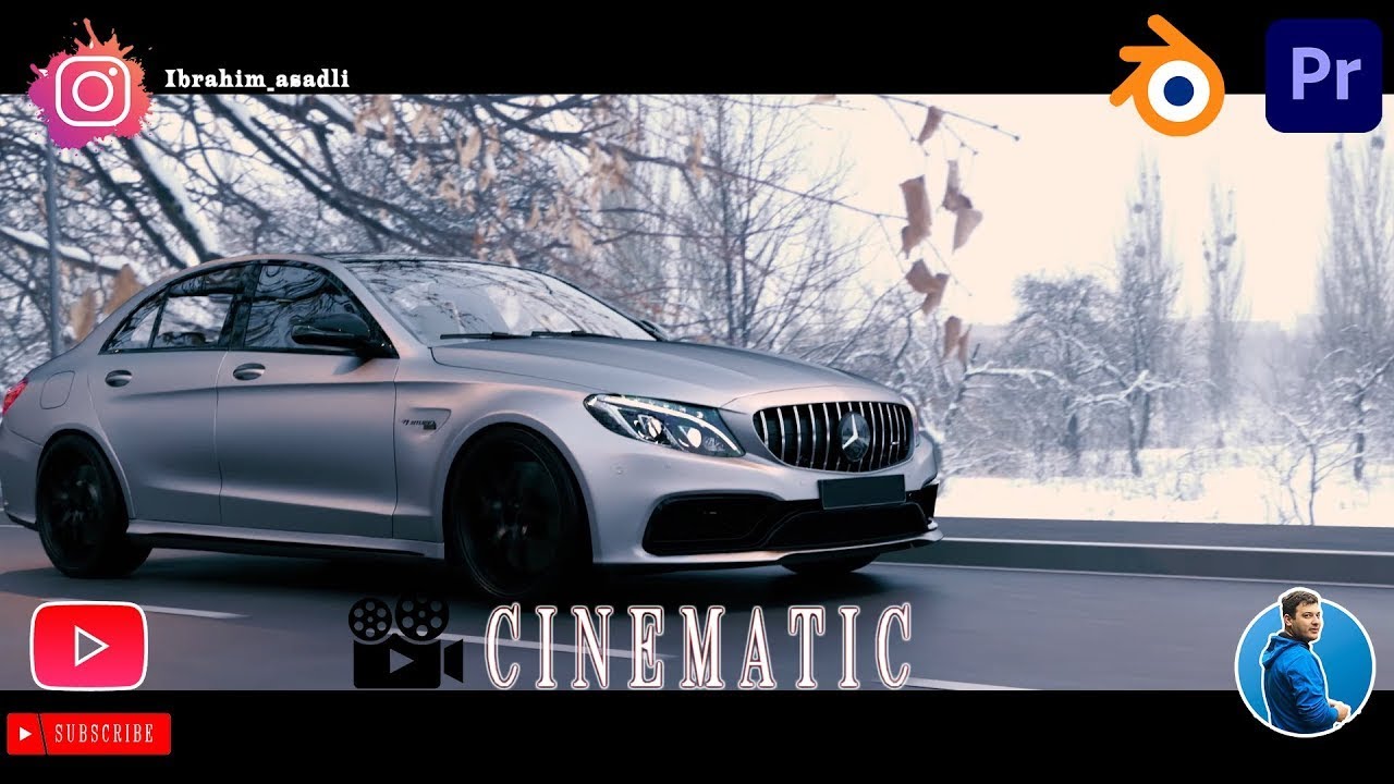 Blender 3D Car Commercial animation - Mercedes C- Class (Cycles) - YouTube