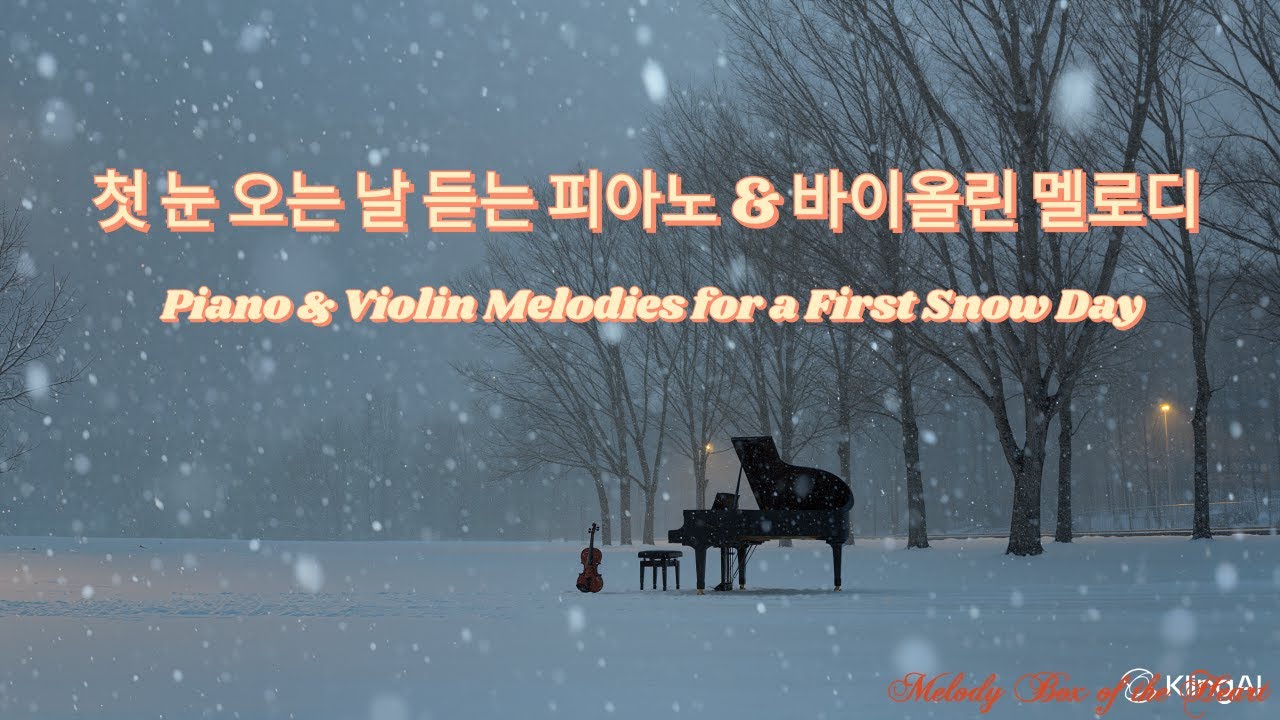 [Playlist] 첫 눈 오는 날 듣는 피아노 & 바이올린 멜로디_ Piano & Violin Melodies for a ...