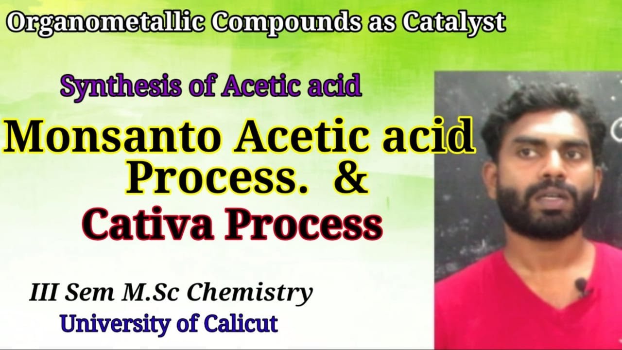 Monsanto Acetic acid Synthesis & Cativa Process| III Sem M.Sc Chemistry ...