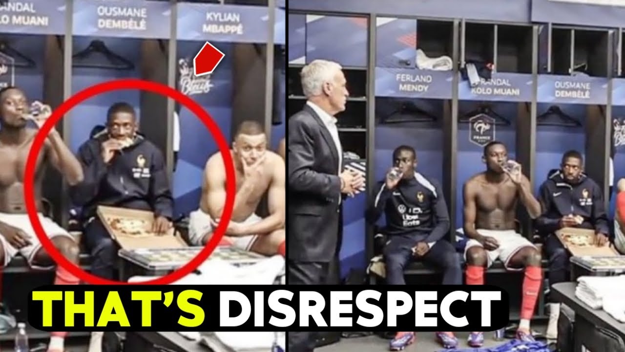 Ousmane Dembélé's Casual Pizza Moment During Deschamps' Speech ...