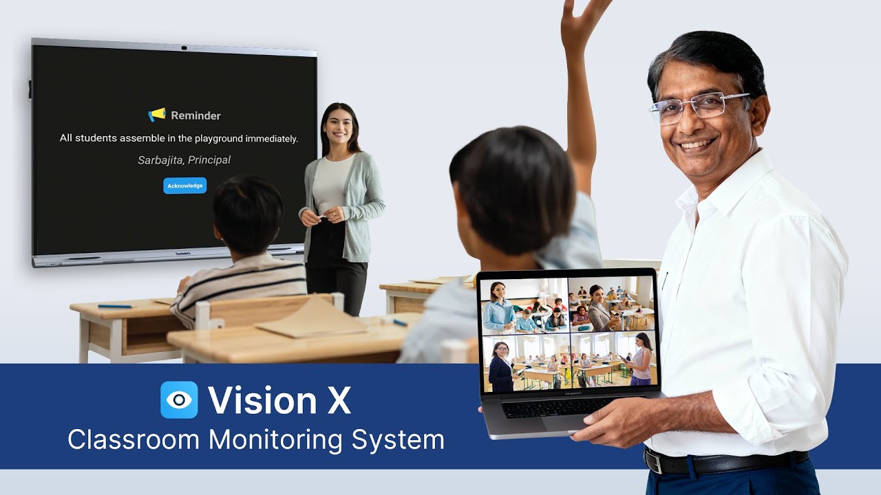 Vision X | Classroom Monitoring System | Digital Board for Teaching ...