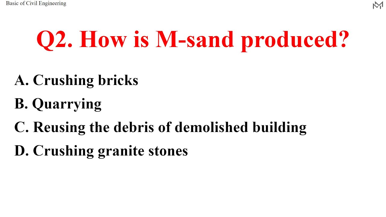 Basic of Civil Engineering, Test on Important Questions. Part 2 - YouTube