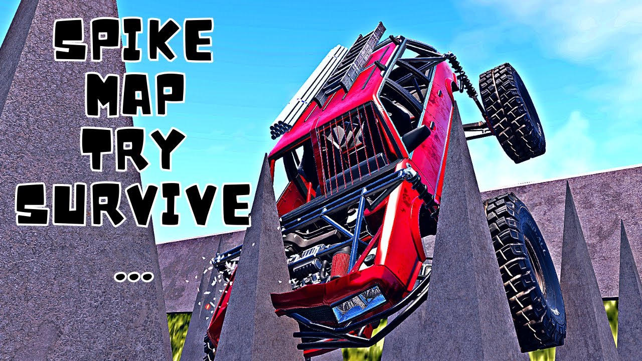 WILL CAR SURVIVE DESTRUCTION MAP ? BeamNG.Drive - YouTube