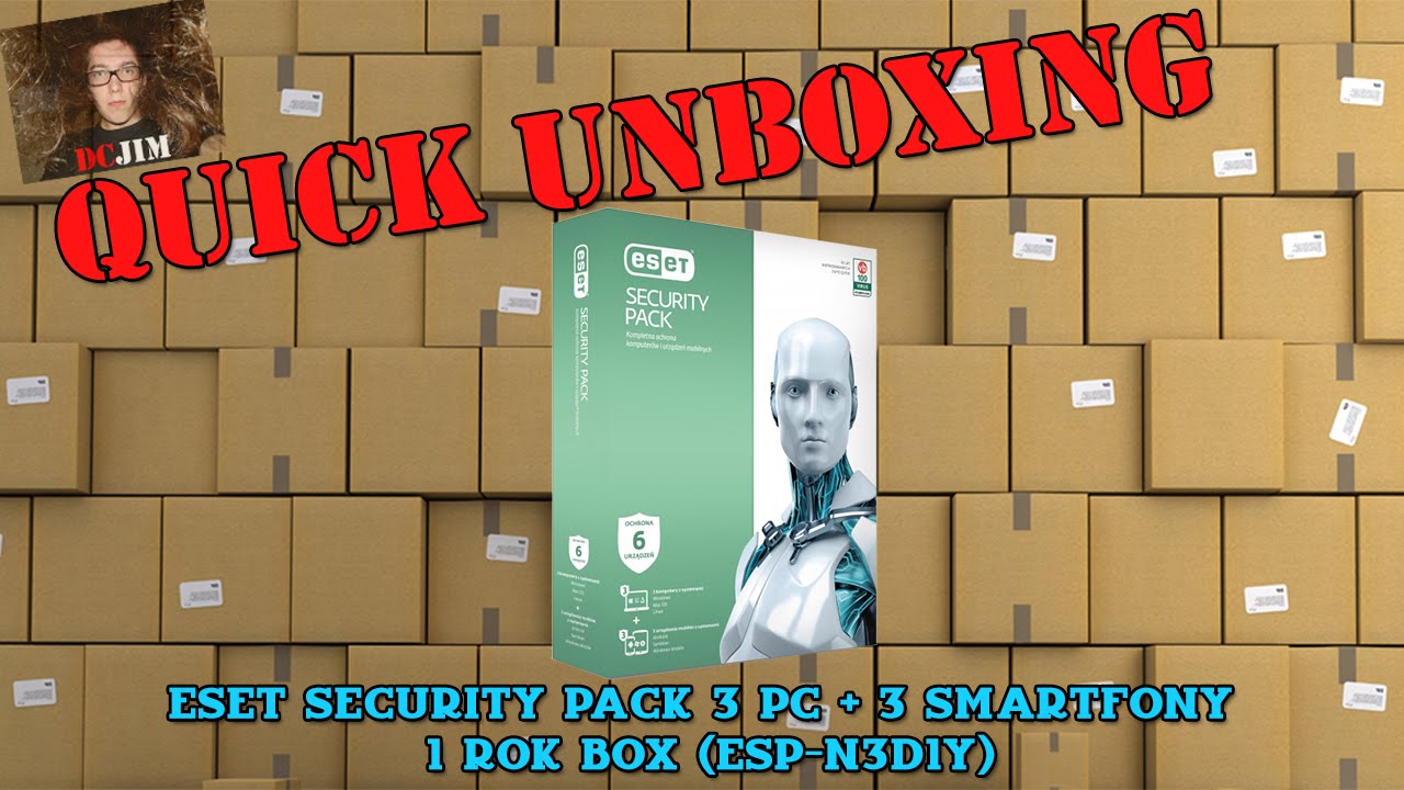 Quick Unboxing - ESET Security Pack 3 PC + 3 Smartfony 1 rok BOX (ESP ...