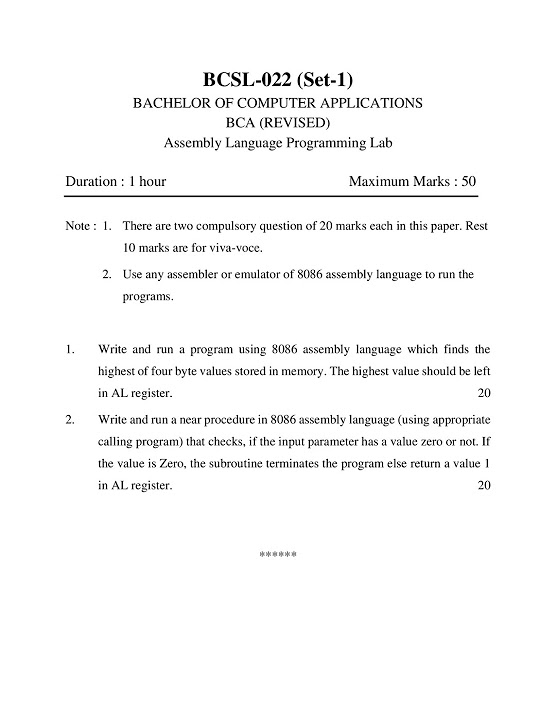 BCSL - 022 ( Set 1 ) June 2023 Question Paper - YouTube