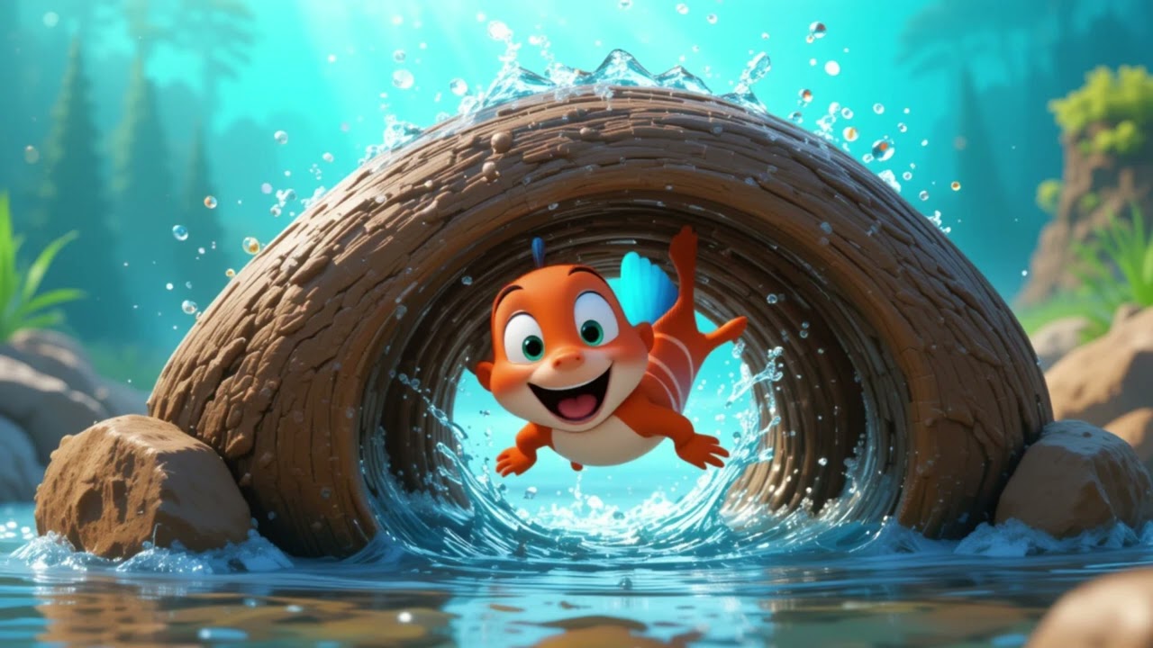 Trout Fish | Happy Baby Tunes Nursery Rhymes & Kids Songs - Fishing