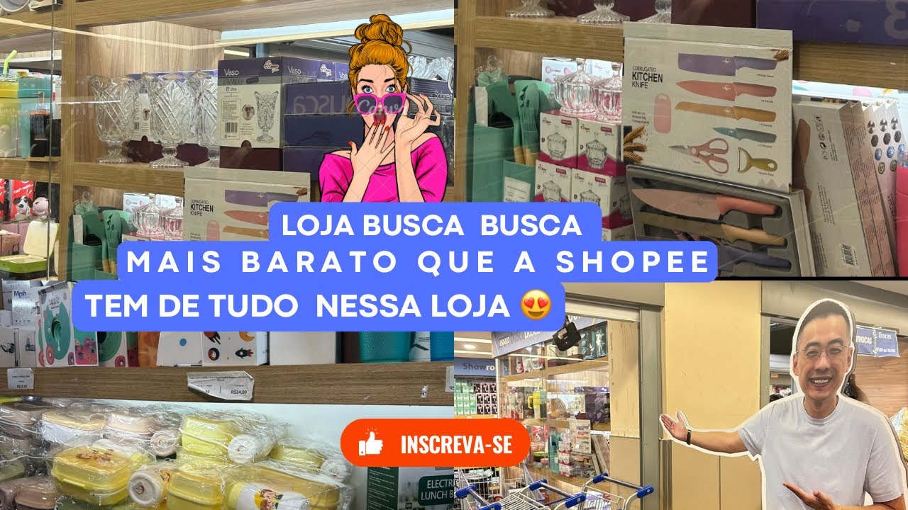 FUI NA LOJA BUSCA BUSCA, INACREDITÁVEL É MAIS BARATO QUE A SHOPEE TEM ...
