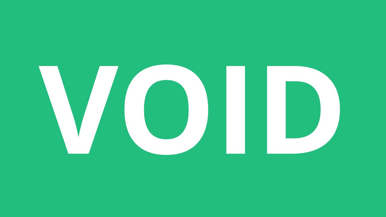 How To Pronounce Void - Pronunciation Academy - YouTube