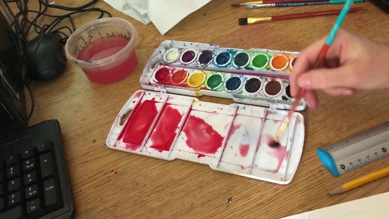 Watercolor value scale - YouTube