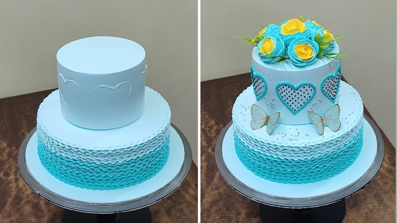 Beautiful Step Cake Design | New Flawars Step Cake Decorating | Simple ...