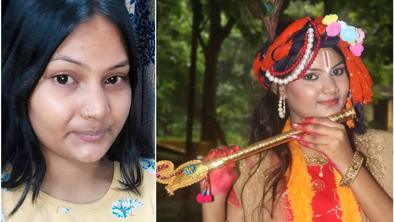 Krishna look || Makeover of Krishna || Jai Shri Krishna - YouTube