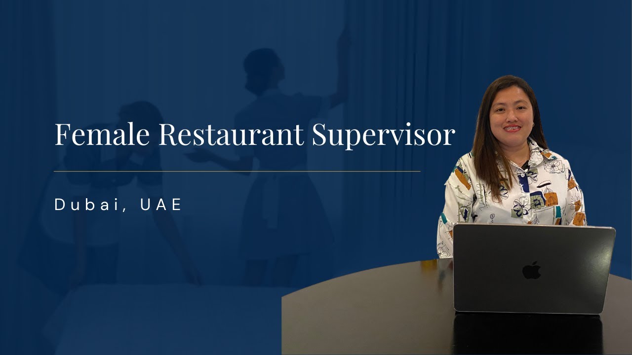 Full-time Female Restaurant Supervisor job offer in Abu Dhabi, UAE ...