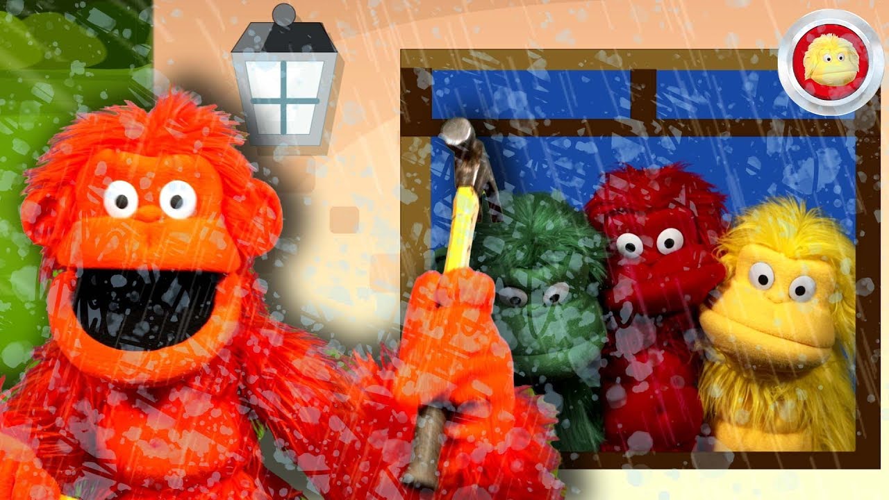 Rain Rain Go Away - Monkeys Want to Play - Ring-a-Tangs Kids Puppet ...