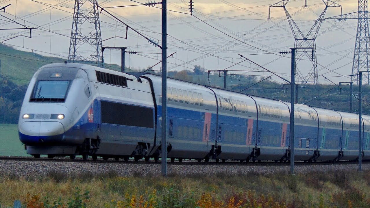 LGV Sud-Est - Solers (77) | [270 km/h] - YouTube