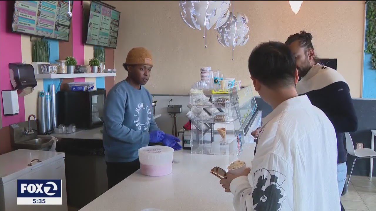 San Francisco ice cream shop burglarized twice in one morning - YouTube