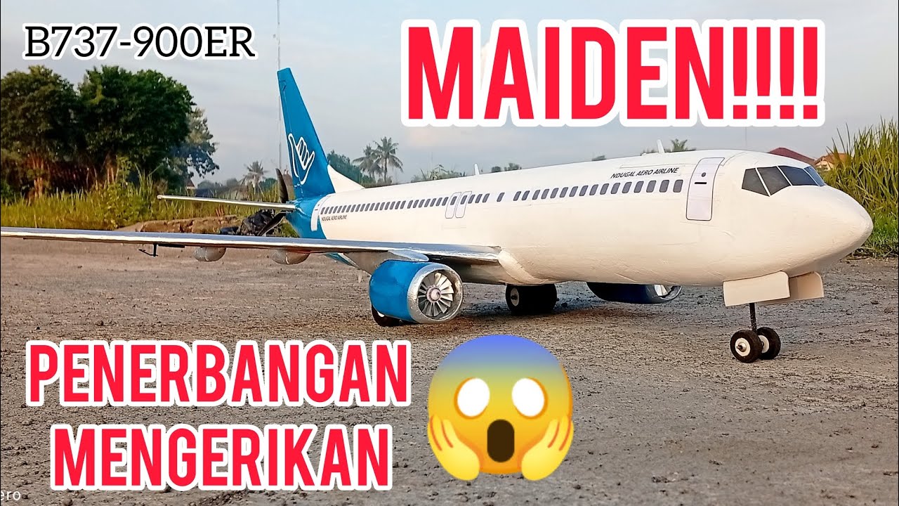 AIRLINE SERIES RC - BOEING 737-900ER - MAIDEN 🛫 #aeromodelling # ...