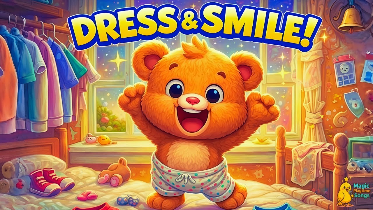 Get Dressed with Little Bear 🐻👕 | Morning Routine Song for Kids - YouTube