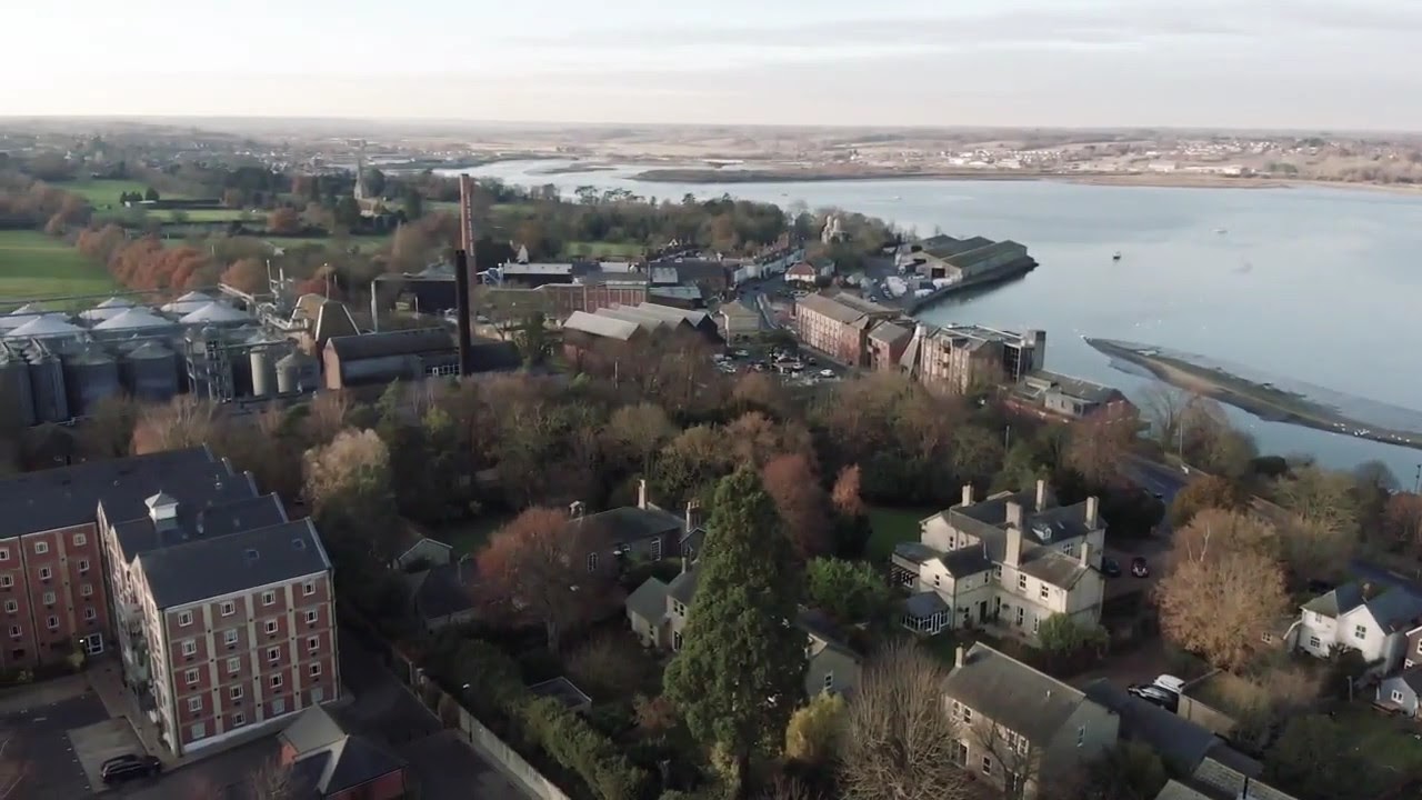 Mistley from the air - YouTube