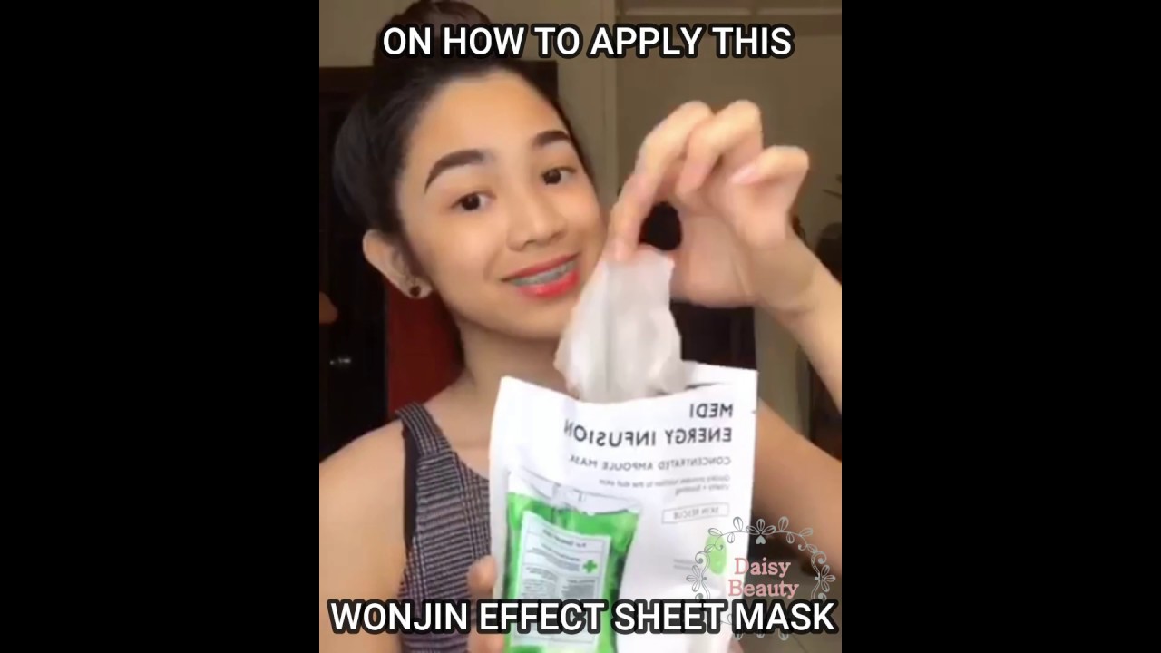 HOW TO PROPERLY USE SHEET MASK | WONJIN EFFECT TUTORIAL - YouTube