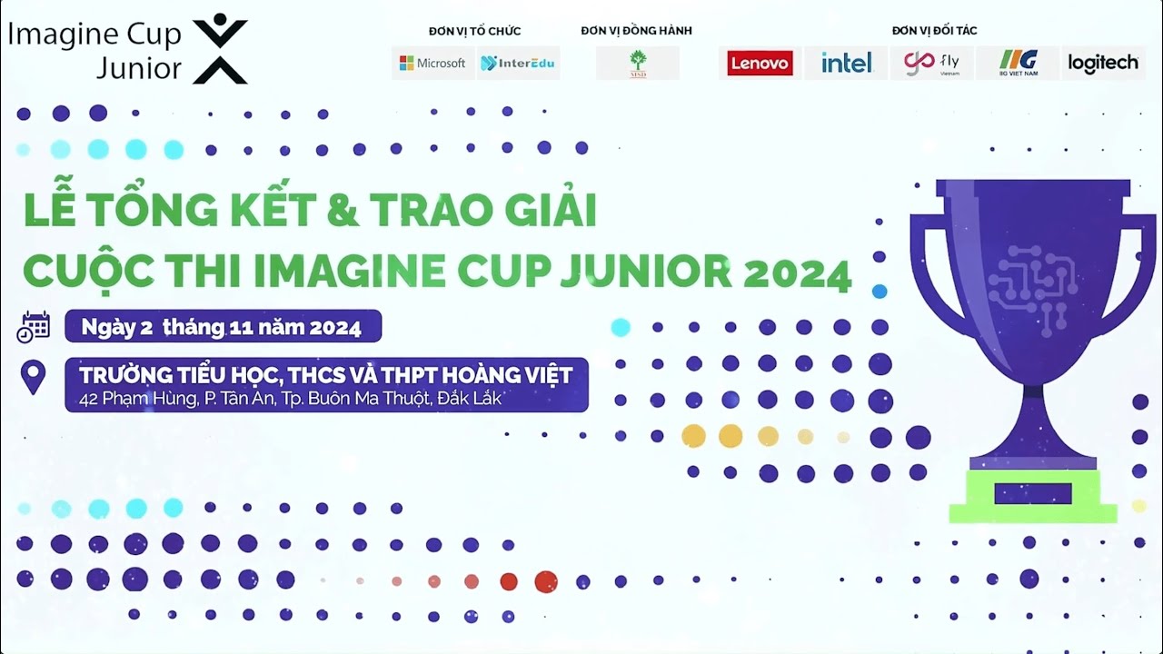 Lễ Tổng kết và trao giải Imagine Cup Junior 2024 - YouTube