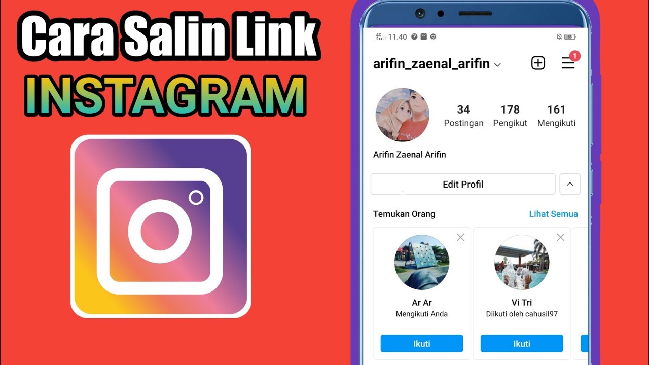 Cara Salin Link Instagram Tutorial Instagram Salin Link - YouTube