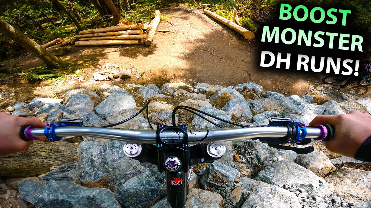 TESTING MY 300mm 'BOOSTMONSTER' ON FAST DH TRAILS! - YouTube