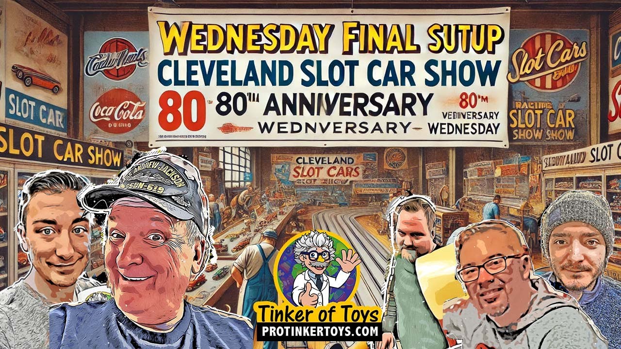 Wednesday Final Setup: Cleveland Slot Car Show 80th Anniversary - YouTube