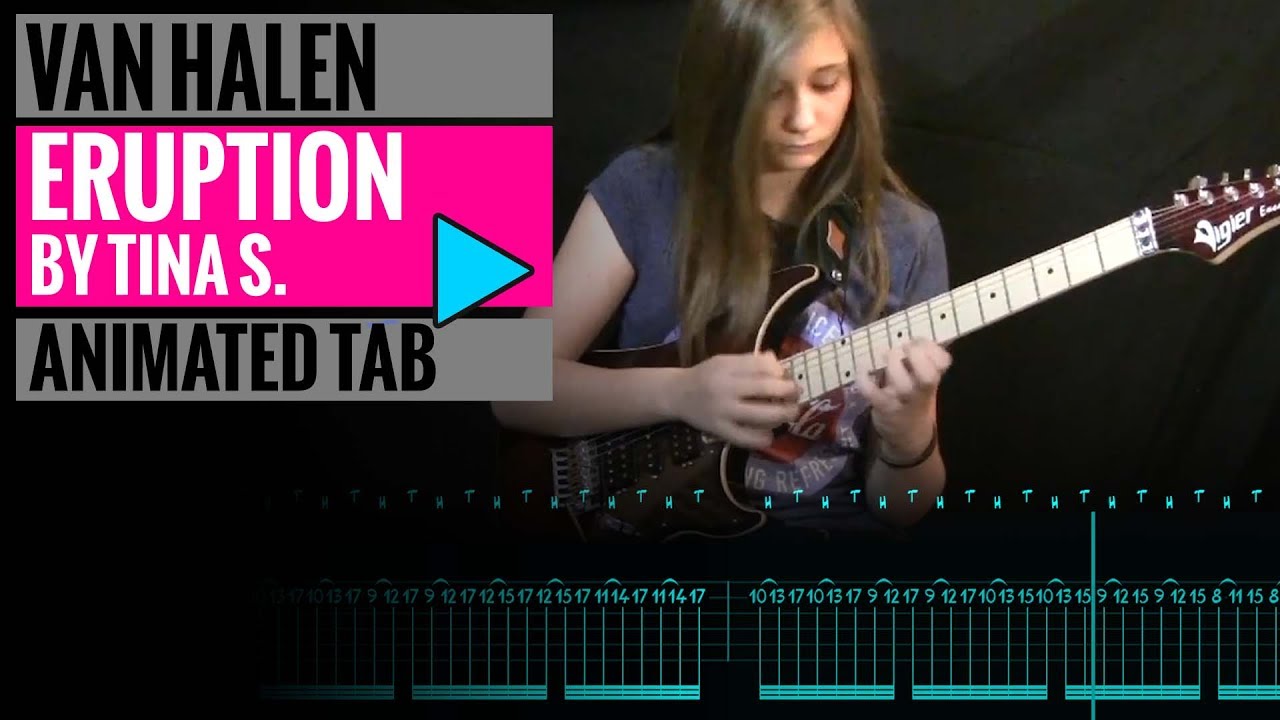 TINA S - ERUPTION TAB - EDDIE VAN HALEN - GUITAR LESSON - YouTube