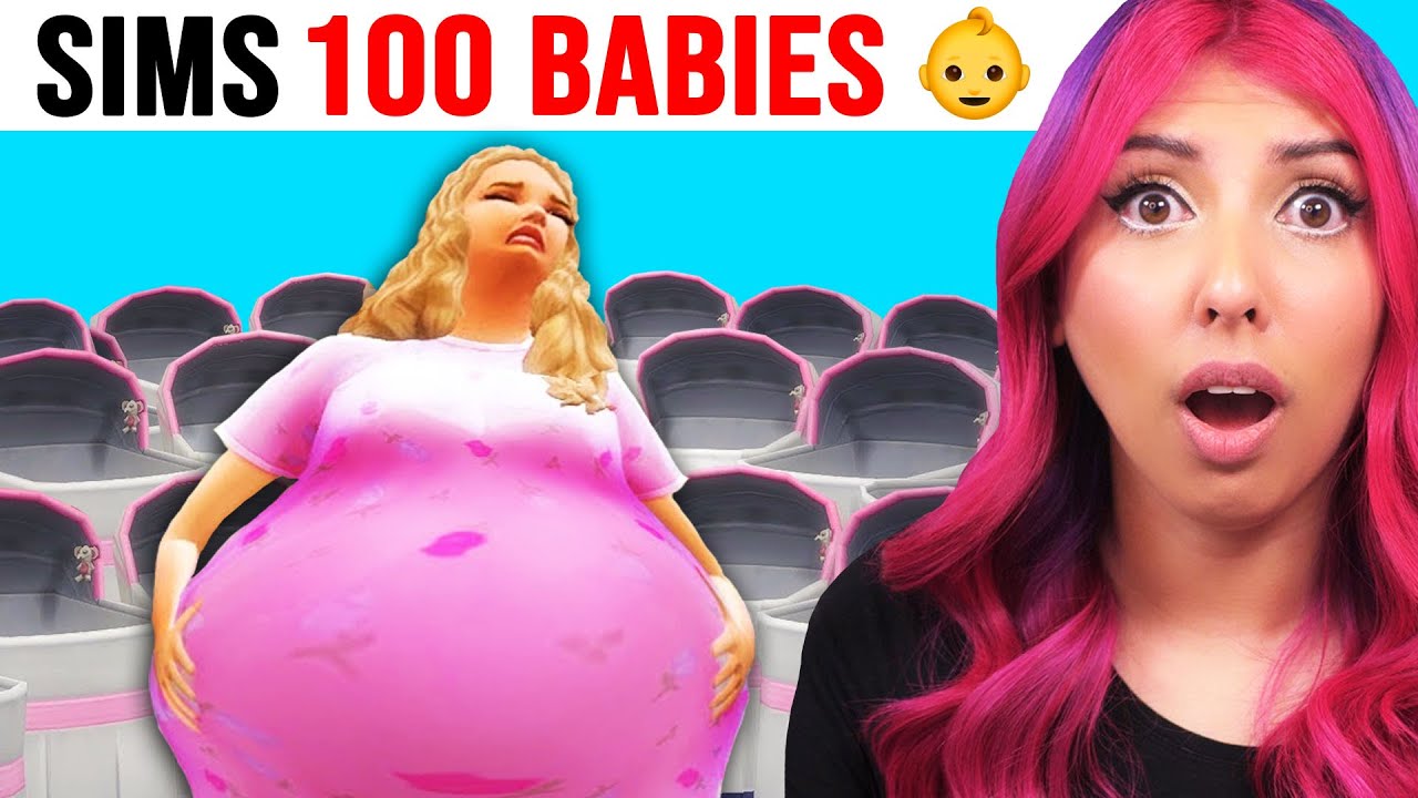 PREGNANT WITH 100 BABIES ON THE SIMS 4 - YouTube