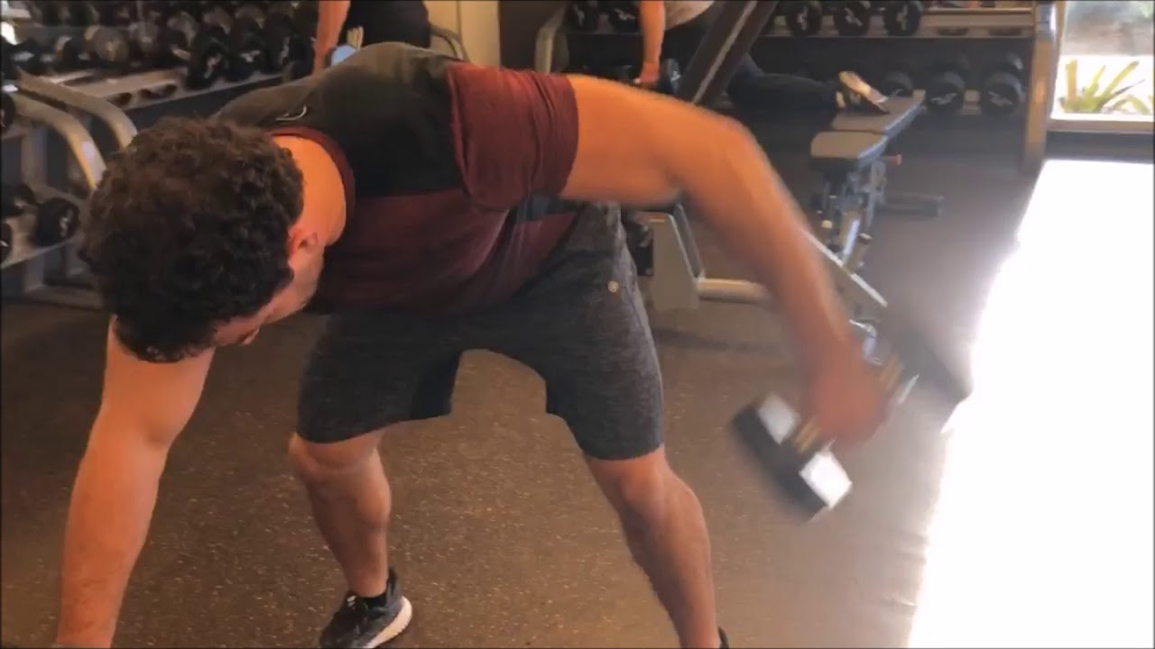 One Arm DB Rear Delt Fly - YouTube