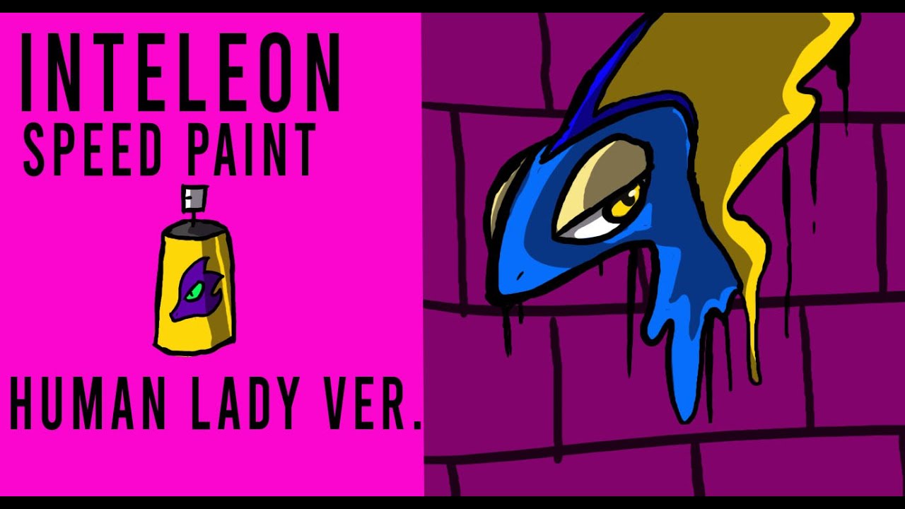 Inteleon Speed Paint (talking about pokemon) - YouTube