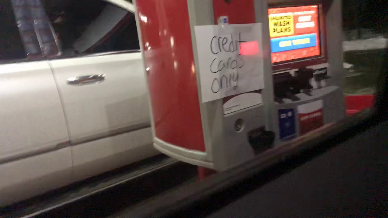 Ducky express car wash AVW dryer night - YouTube