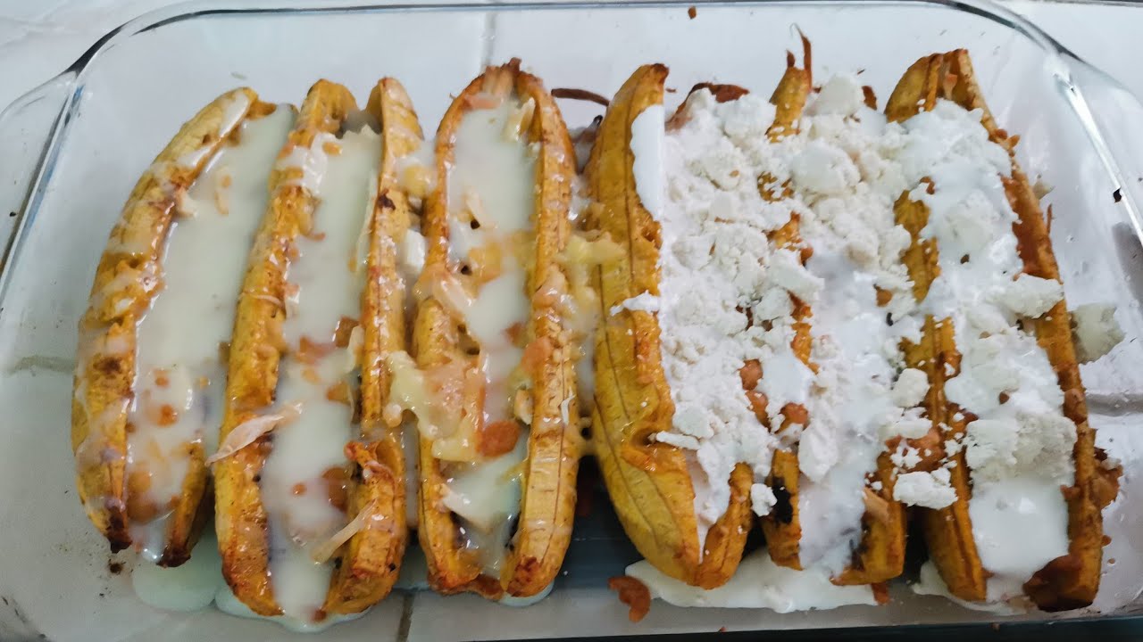 Plátanos rellenos de queso 🧀 - YouTube