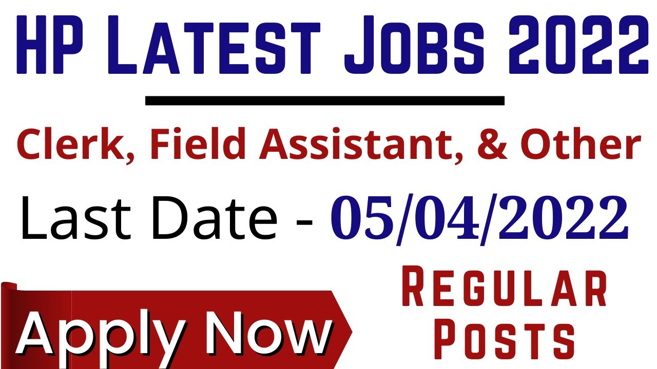 Latest Govt Job Notification 2022 !! Clerk, Field Assistant & Other ...