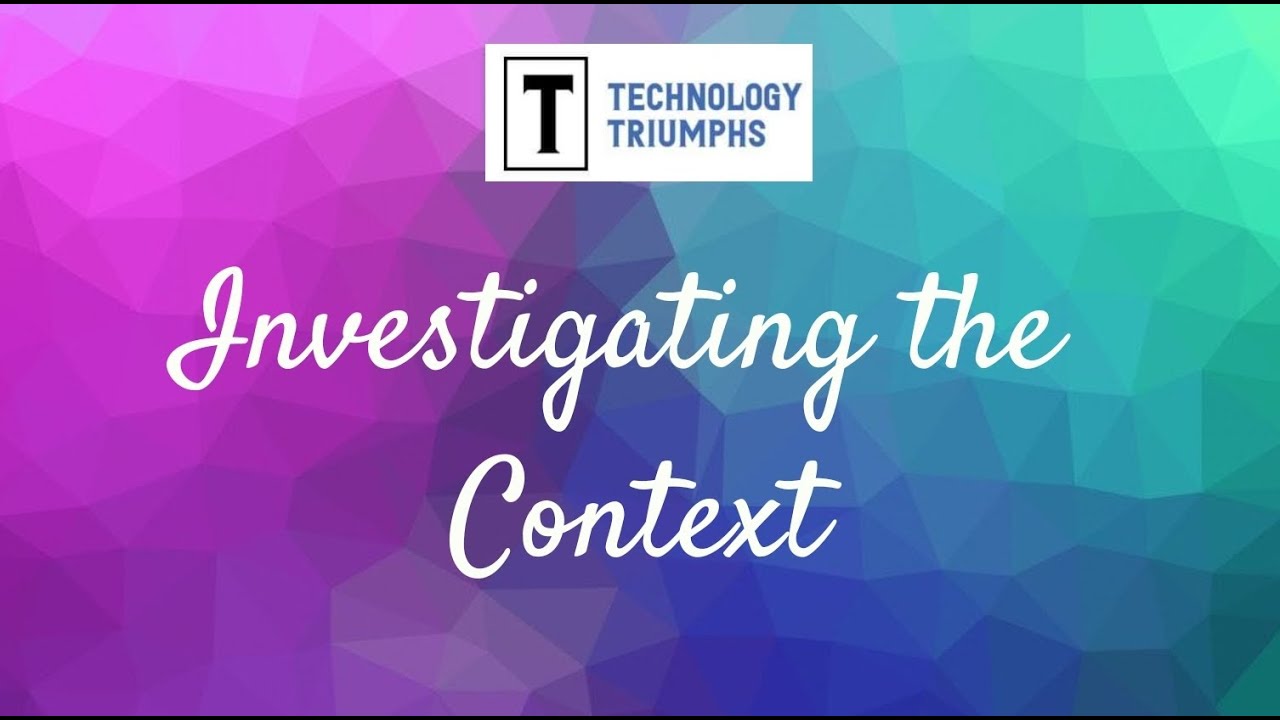 Level 1 Creative Craft -Investigating the Context - YouTube