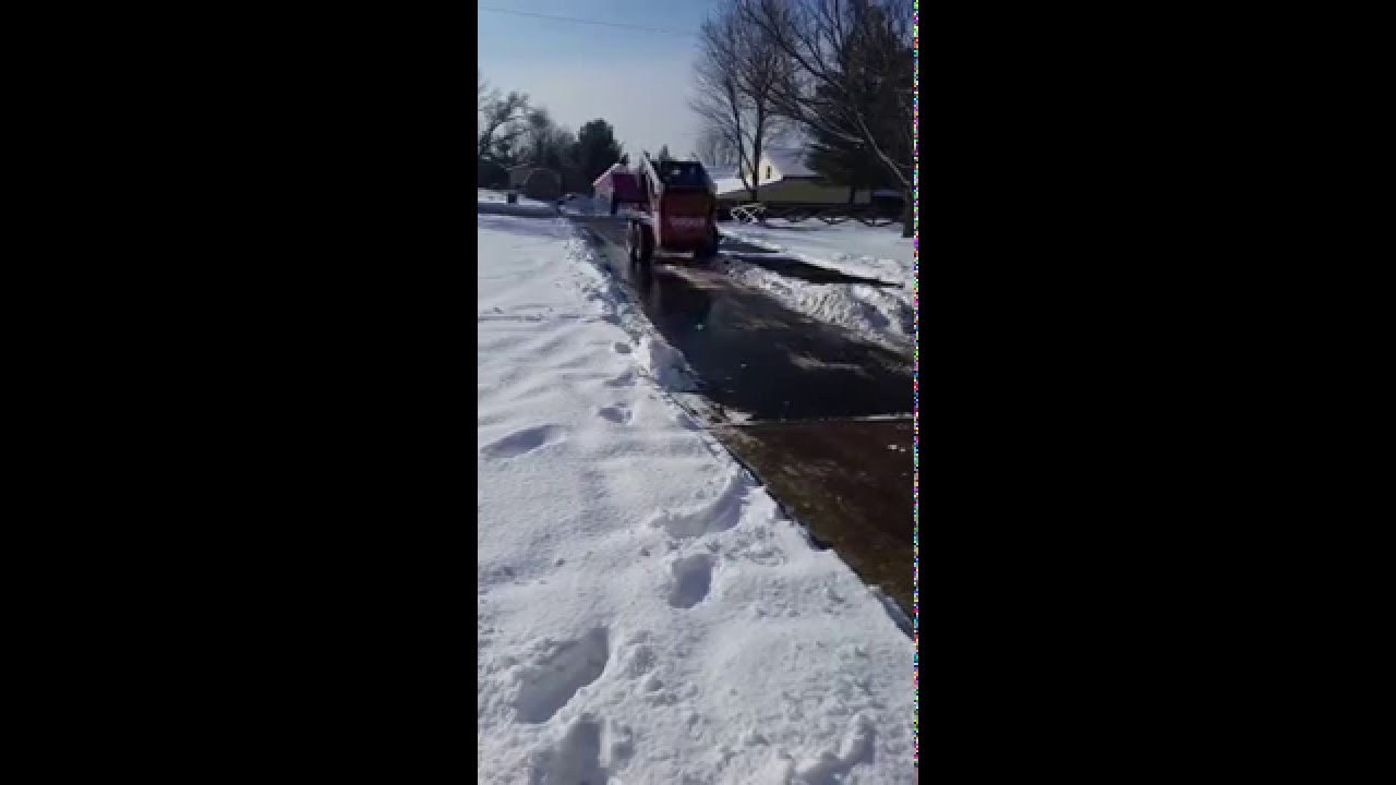 Express Snow Box snow pusher by Express Steel - YouTube