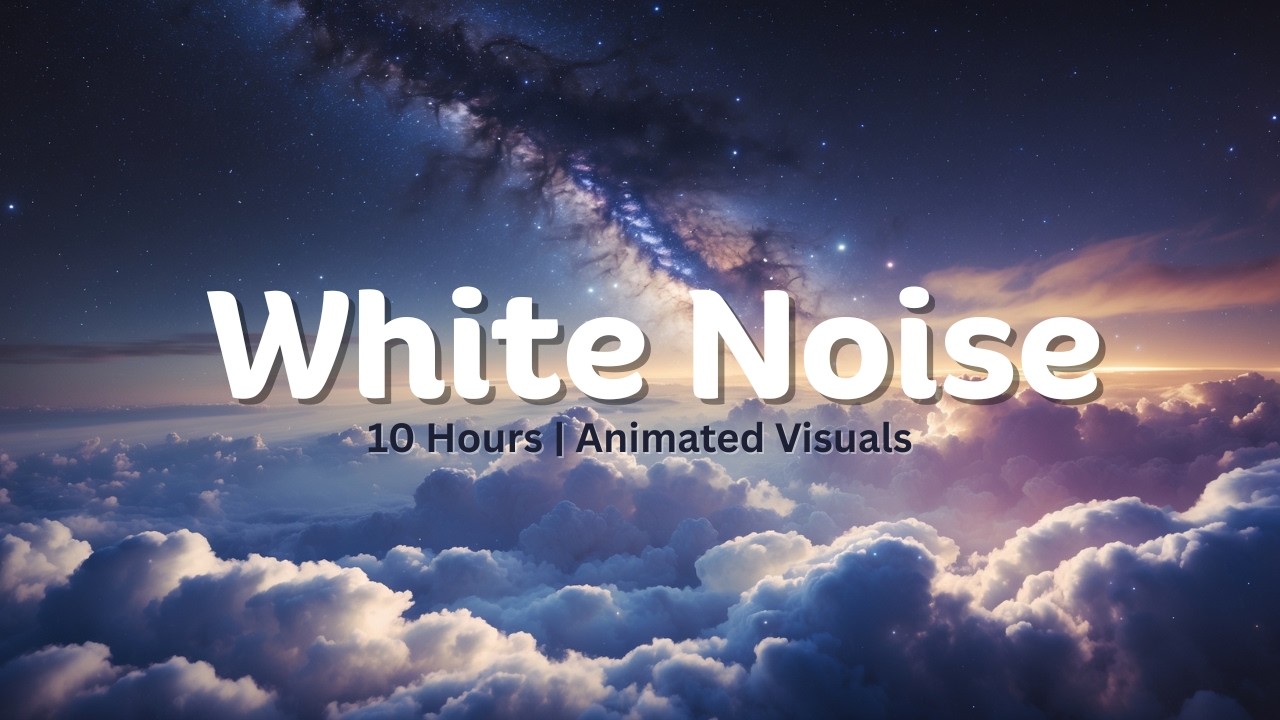White Noise for Relaxation and Sleep | 10 Hours | Animated Rolling ...