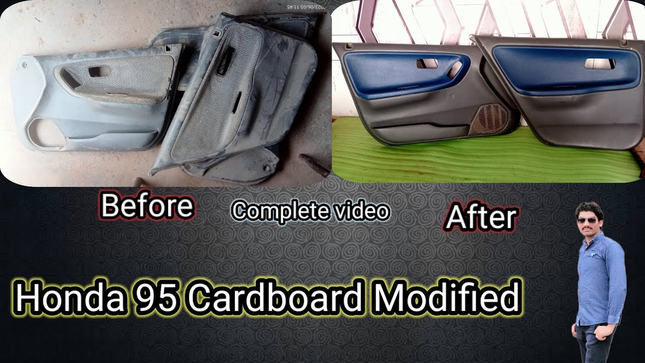 Honda 95 cardboard Modified - YouTube