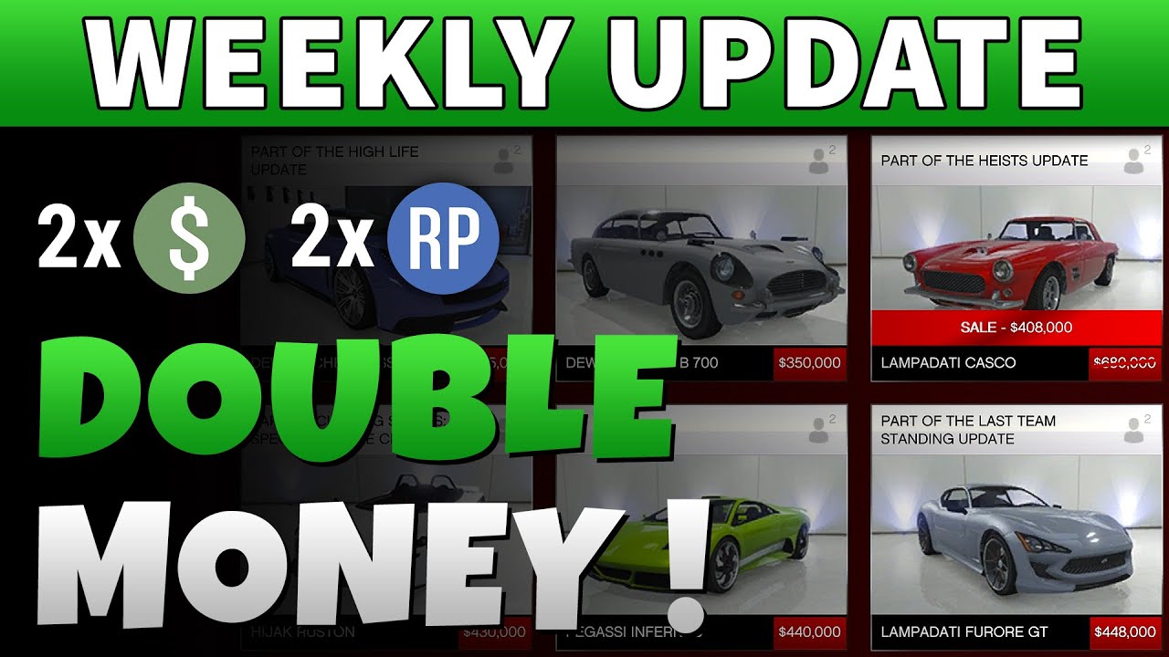 GTA Double Money This Week | GTA ONLINE WEEKLY UPDATE, DISCOUNTS ...