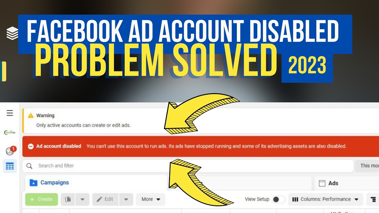 Facebook ad account disabled problem solved - YouTube