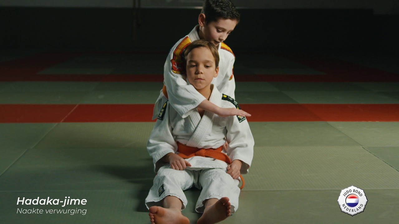 Oranje band judo: Hadaka-jime | Naakte verwurging - YouTube