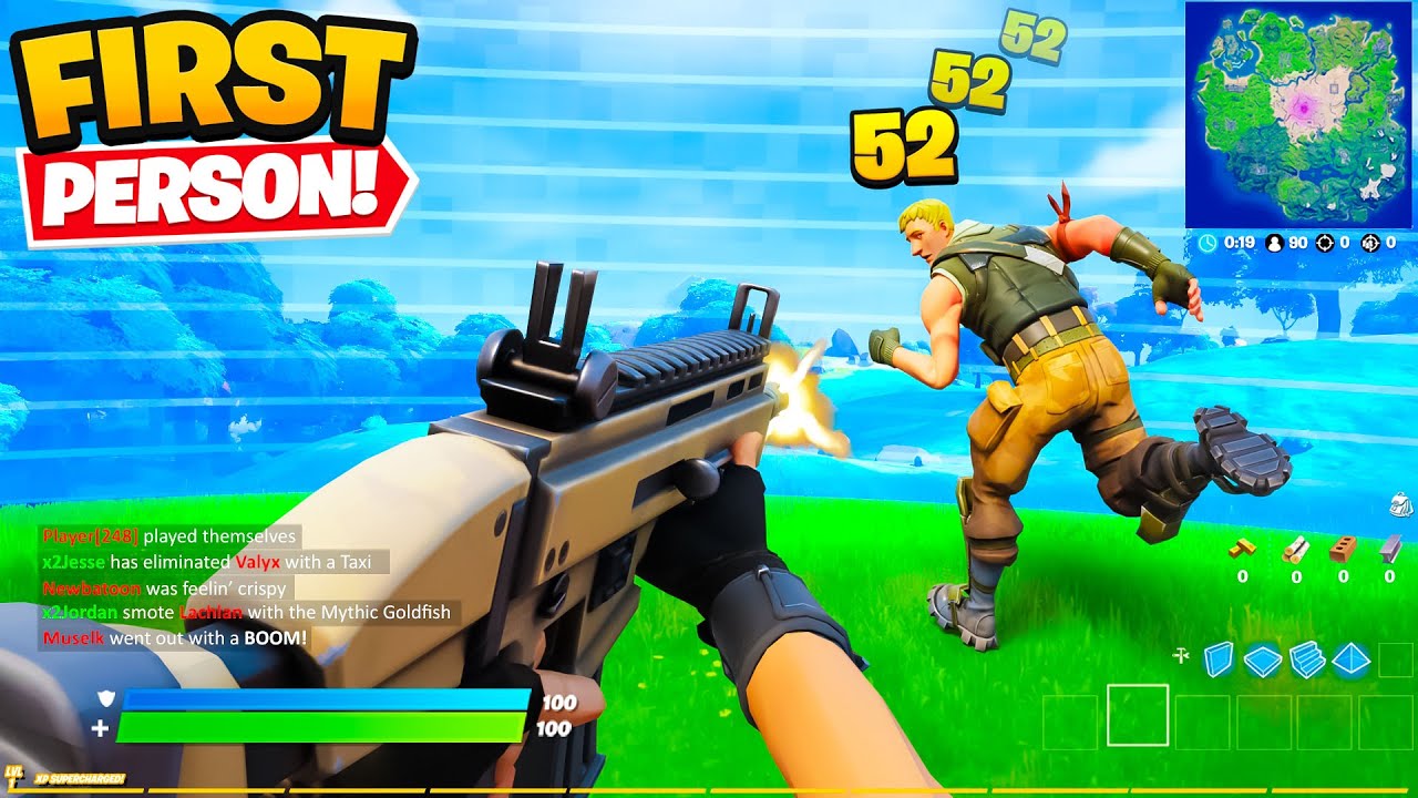 *NEW* FIRST PERSON in Fortnite - YouTube