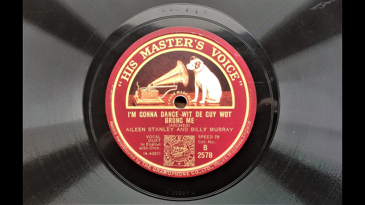 Aileen Stanley & Billy Murray: I'm Gonna Dance Wit De Guy Wot Brung Me ...