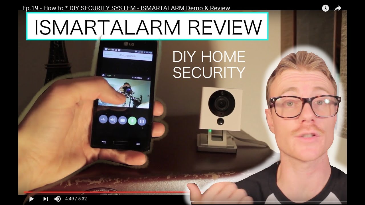Do-It-Yourself (DIY) SECURITY SYSTEM - ISMARTALARM Demo & Review - YouTube
