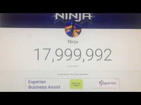 Ninja Hitting 18 Million Subscribers. - YouTube