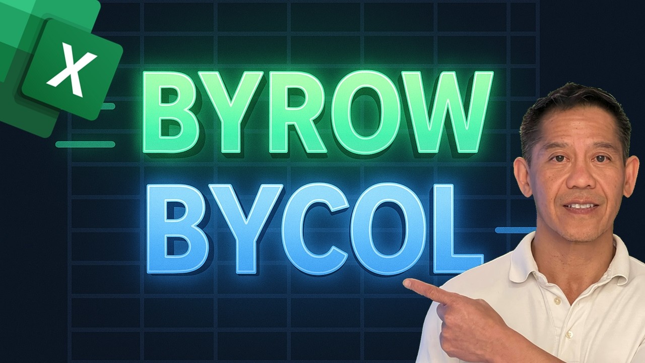 Save Time in Excel with BYROW & BYCOL - YouTube