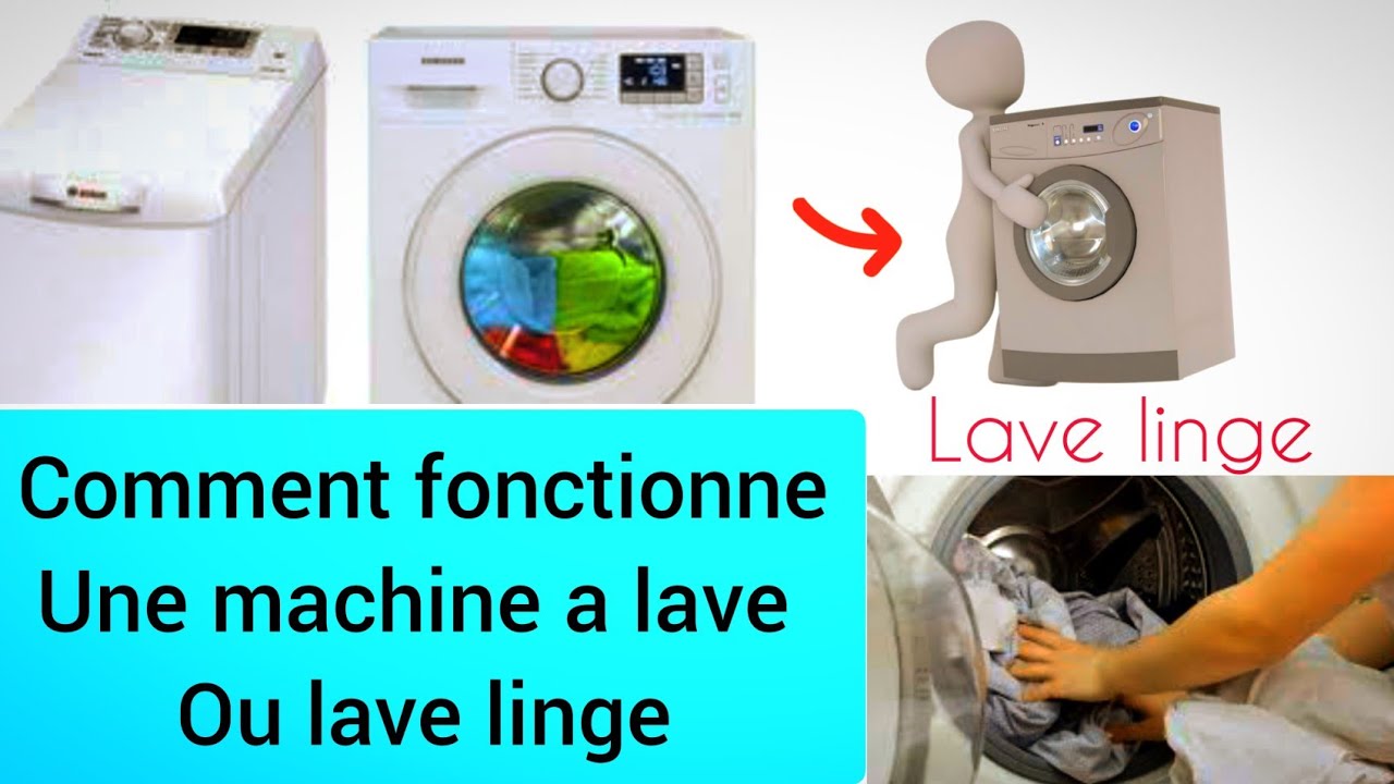 Comment fonctionne un machine a lave(lave linge)? - YouTube