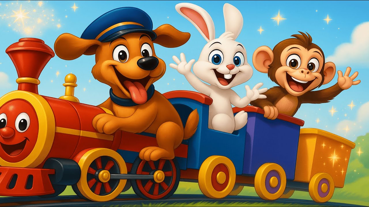 Trenuletul Transporta- 🚂Cântece și desene animate pentru copii de la ...